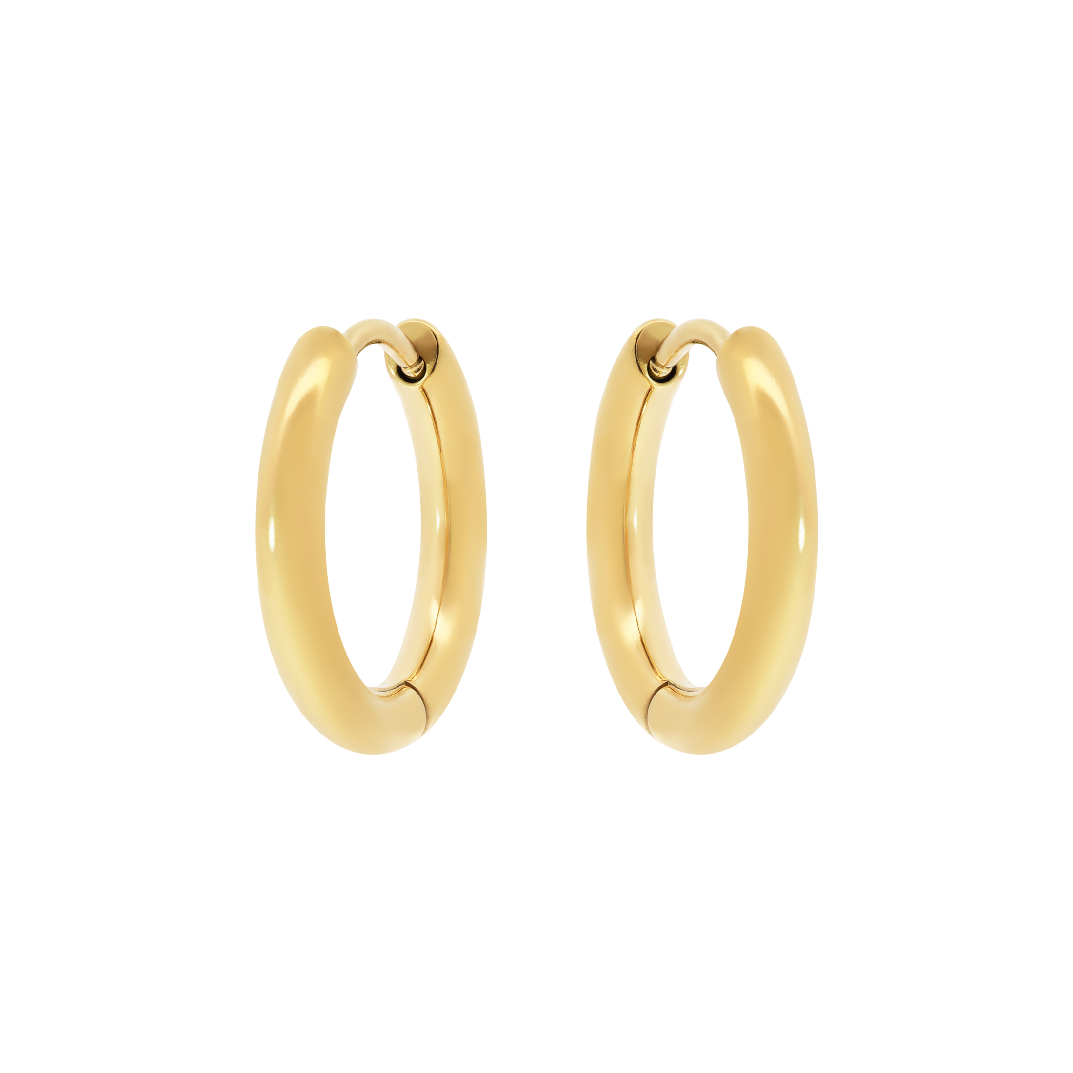 Mia Plain Earring Hoops Large - Gold – Loveless Friday