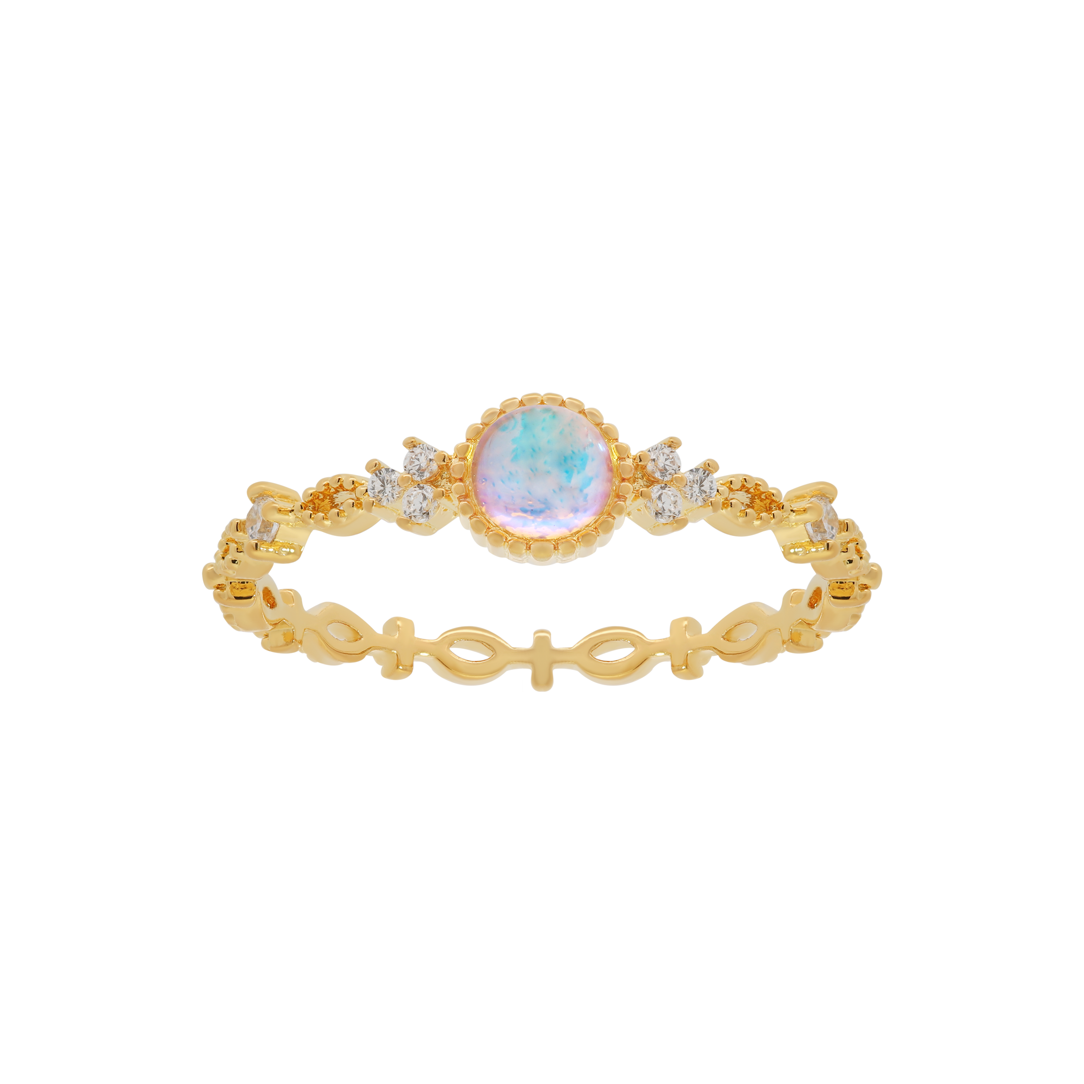 Oracle Filigree Moonstone Ring - Gold – Loveless Friday