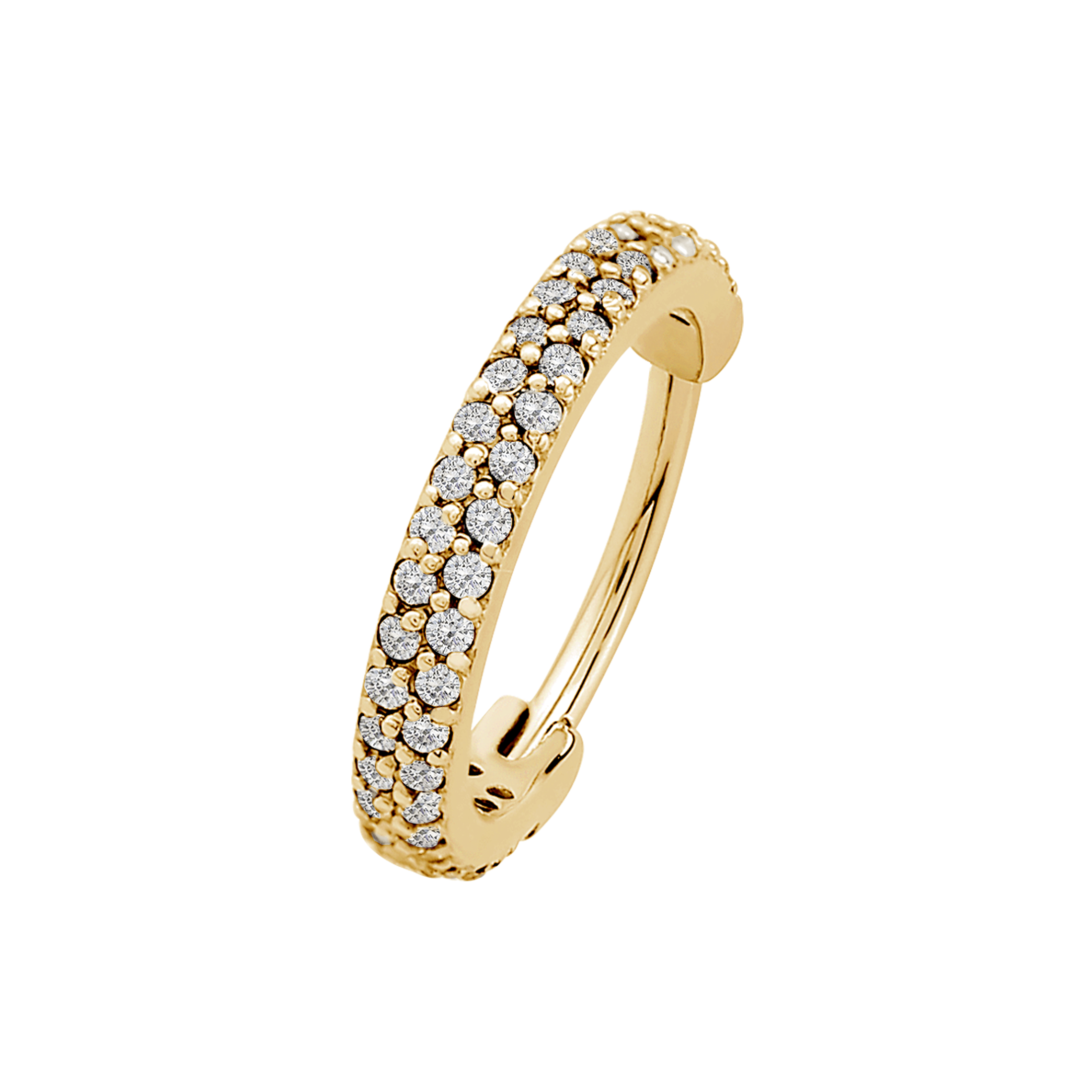 Glow Gemstone Helix Conch & Cartilage Hoop Piercing - Gold – Loveless ...