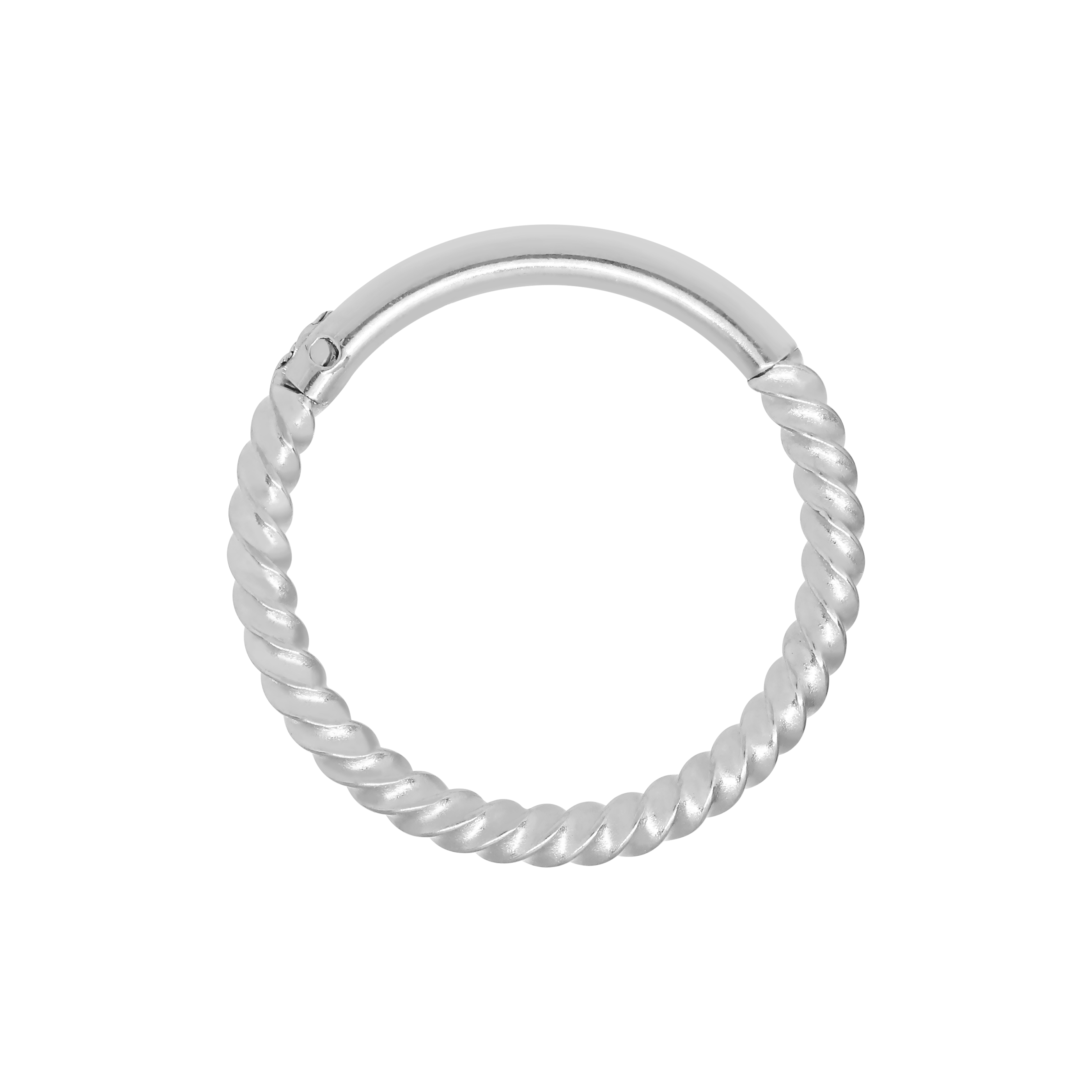 Rope Helix Conch & Cartilage Hoop Piercing - Titanium – Loveless Friday