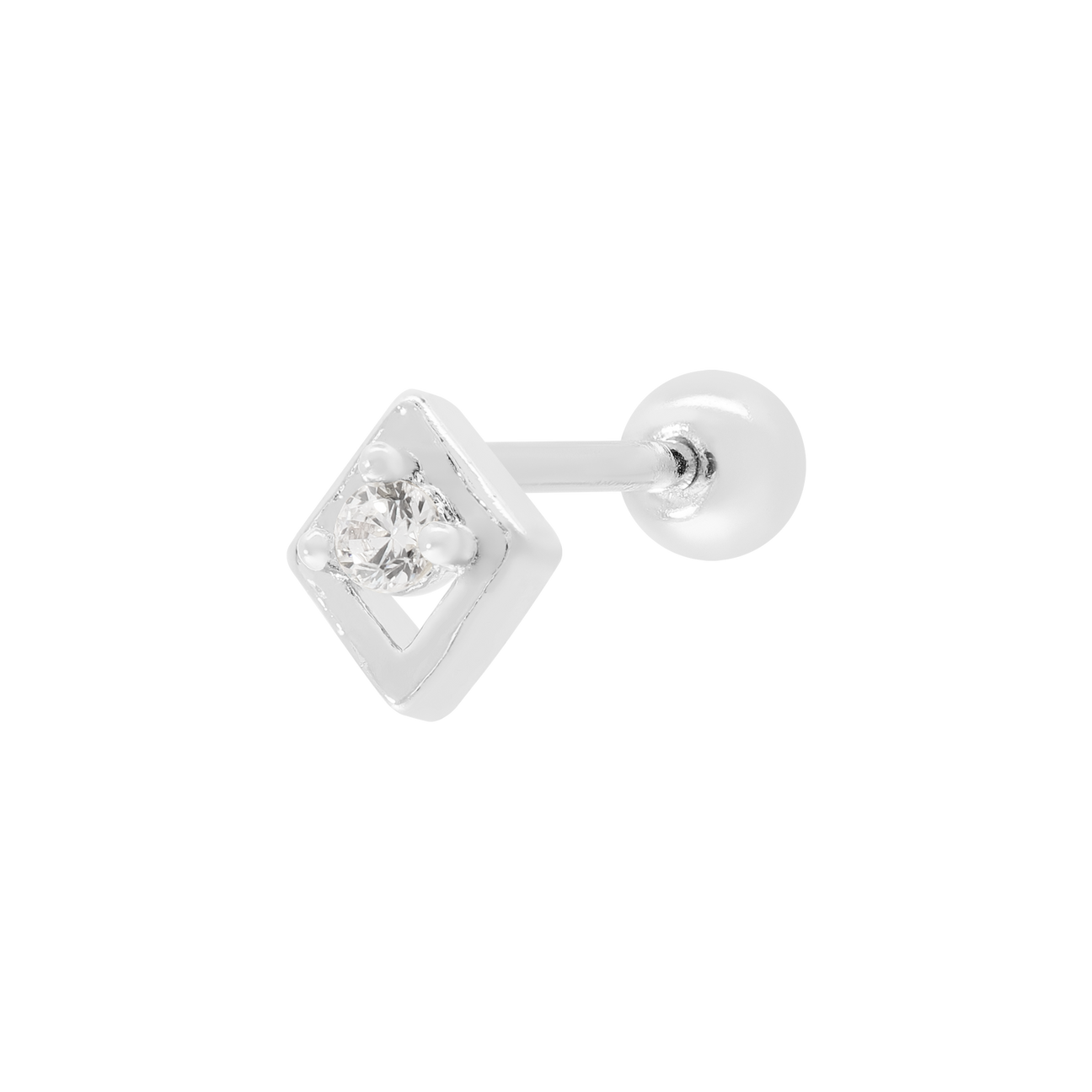Sanctum Geometry Tragus Helix & Cartilage Piercing - Sterling Silver ...