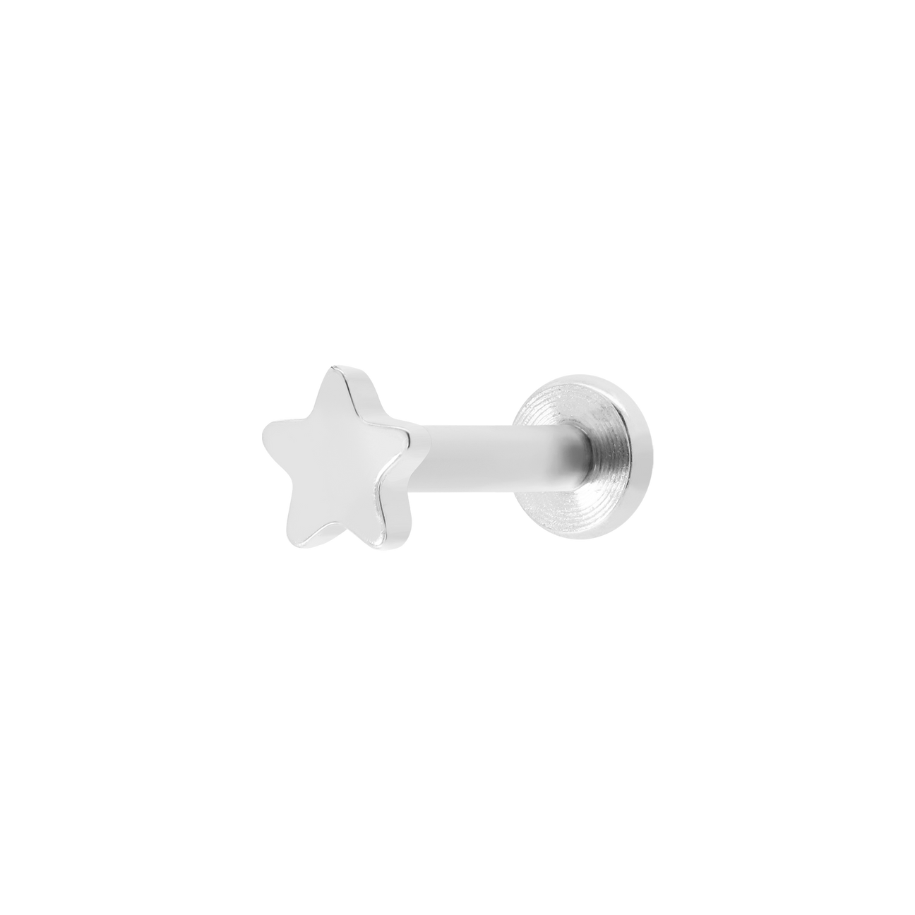 Solid Star Helix Tragus & Cartilage Ear Piercing - Titanium – Loveless ...