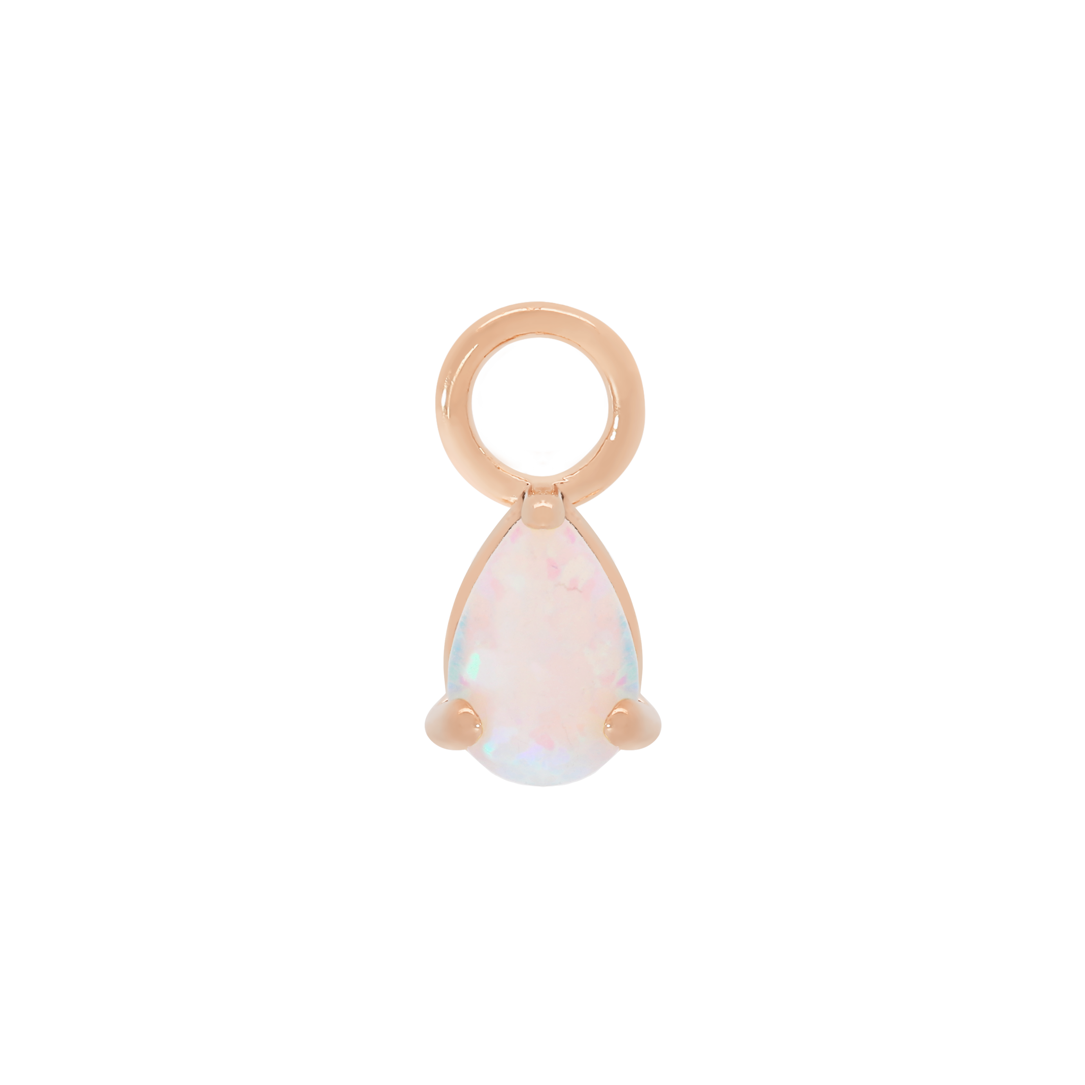 Gambit Teardrop Opal Earring Charm - Rose Gold – Loveless Friday