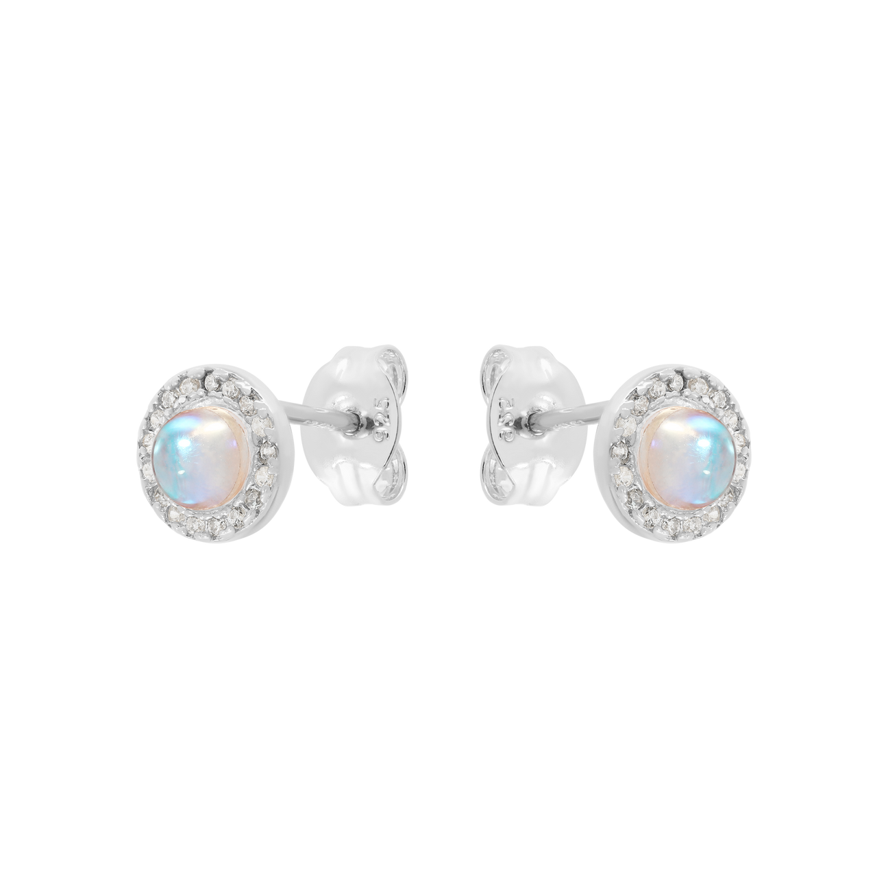 Sanctum Moonstone & Gem Earring Studs - Sterling Silver – Loveless Friday