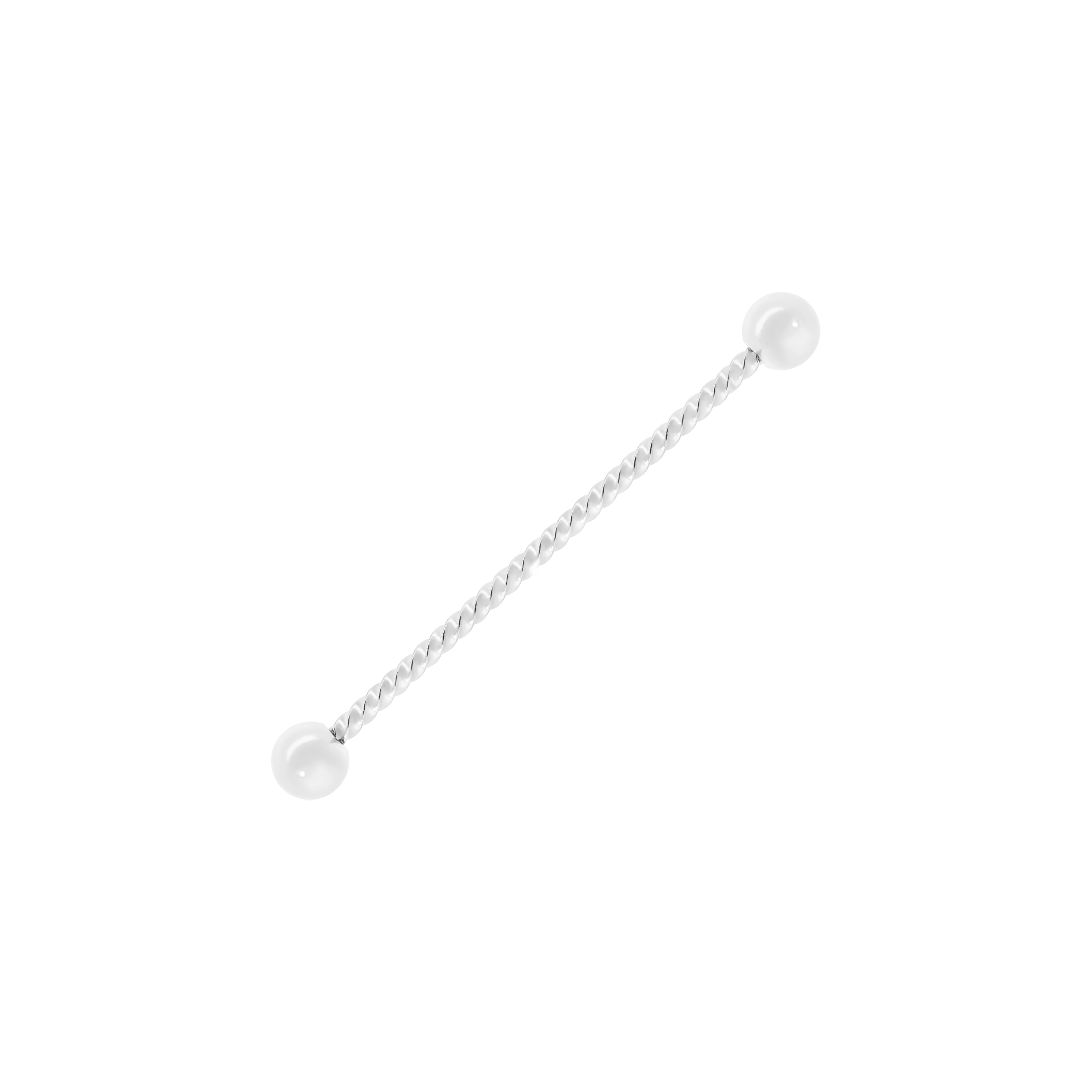 Entwine Rope Industrial & Scaffold Ear Piercing - Silver – Loveless Friday