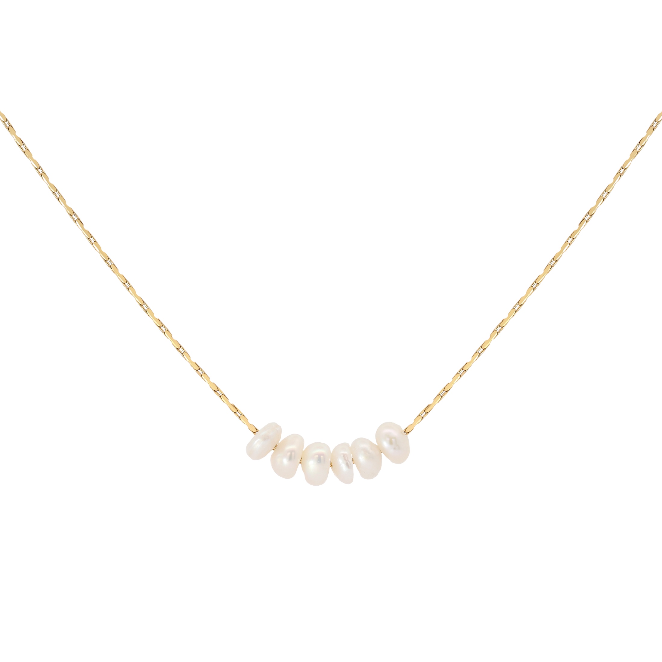 Lulu Mini Pearls Necklace - Gold – Loveless Friday