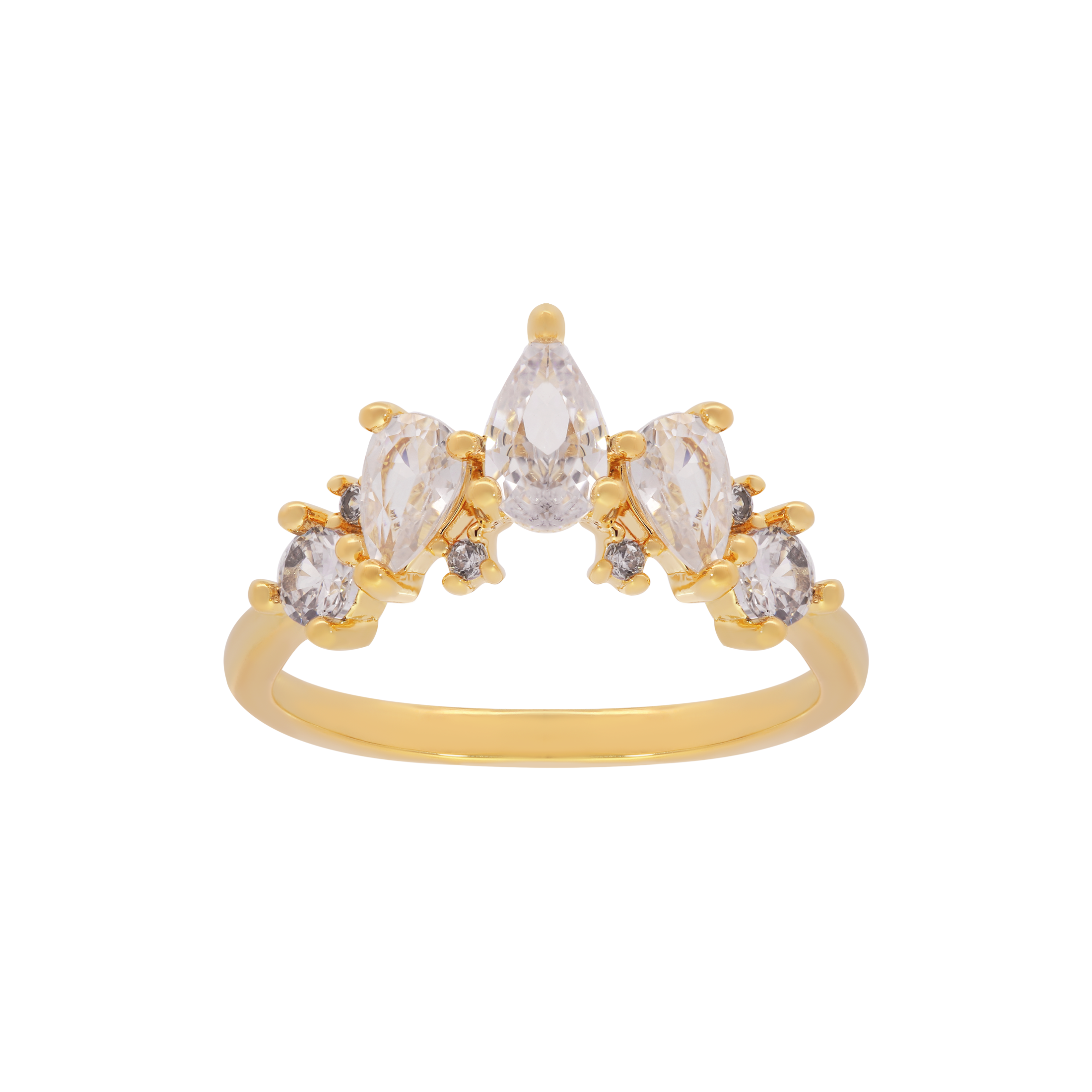 Athena Tiered Gemstone Ring - Gold – Loveless Friday