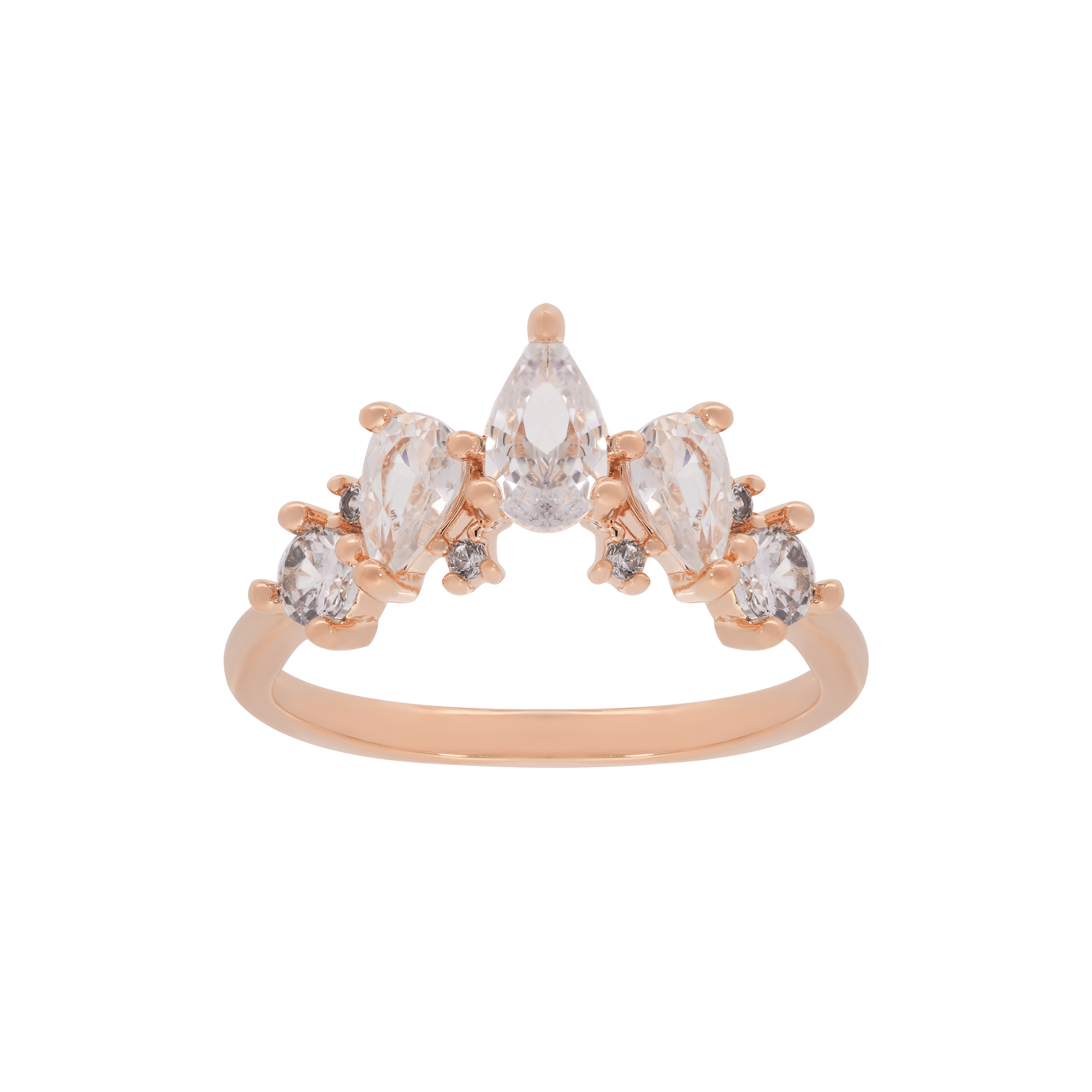 Athena Tiered Gemstone Ring - Rose Gold – Loveless Friday