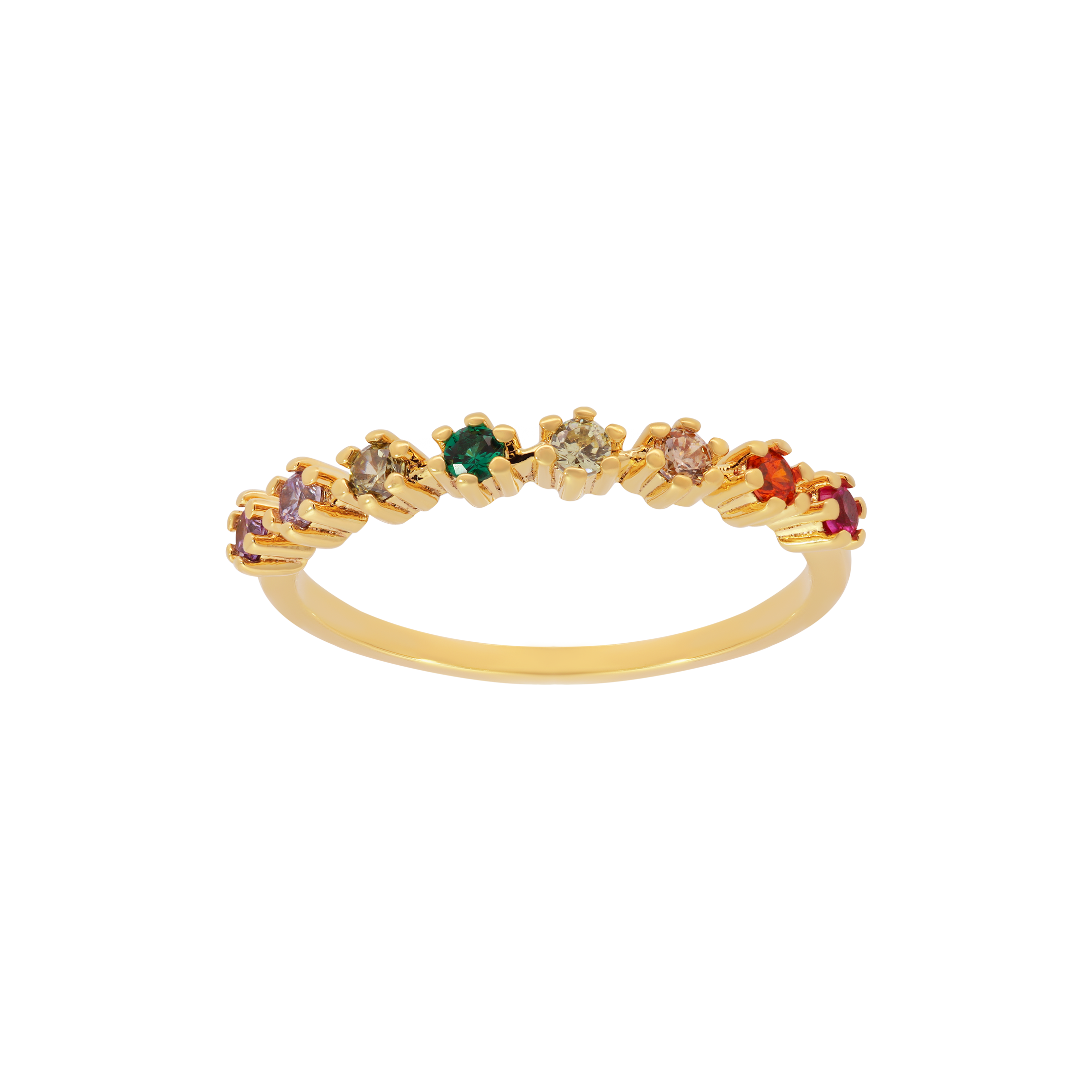 Madeline Rainbow Gemstone Ring - Gold – Loveless Friday