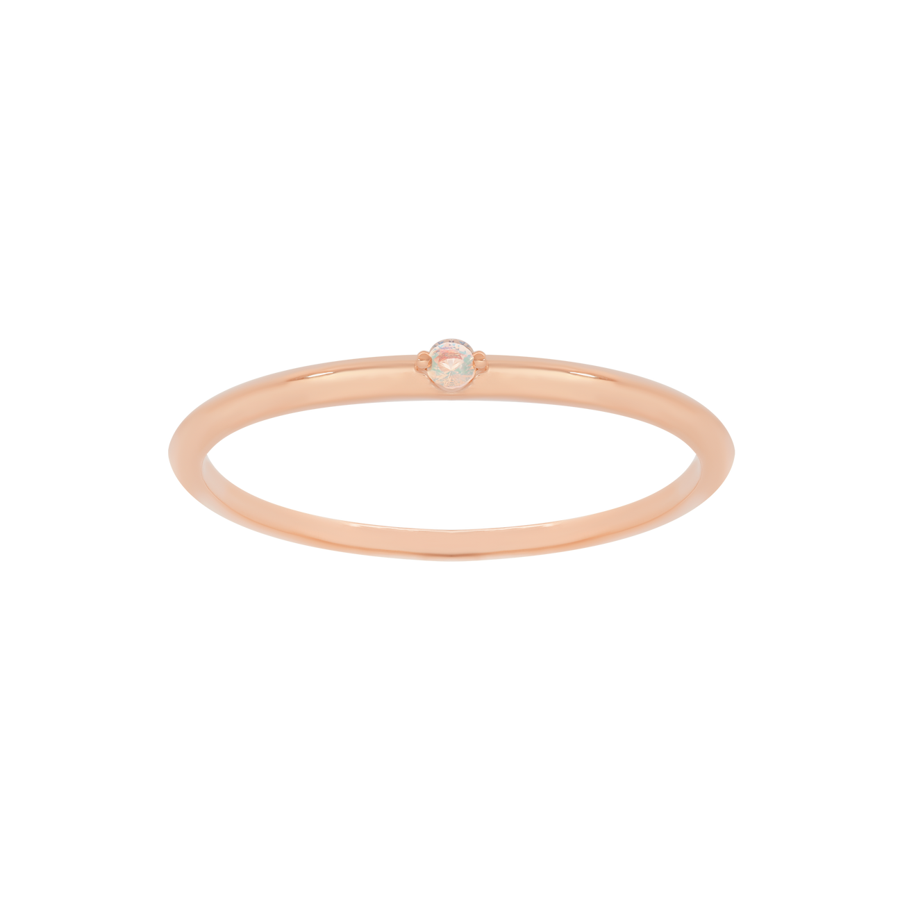 Orion Opal Fine Band Ring - Rose Gold – Loveless Friday