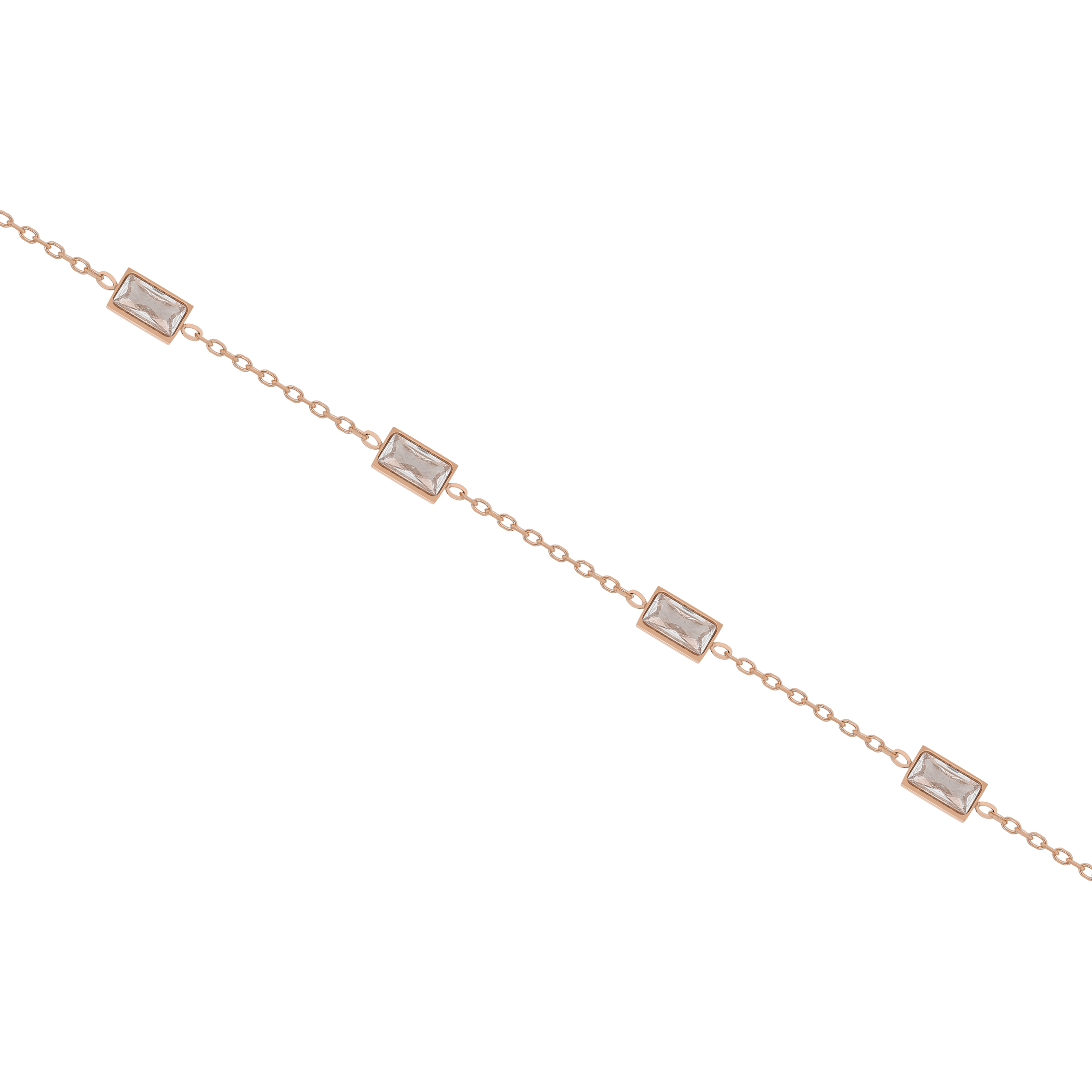 Absolute Rectangle Gemstone Bracelet - Rose Gold – Loveless Friday